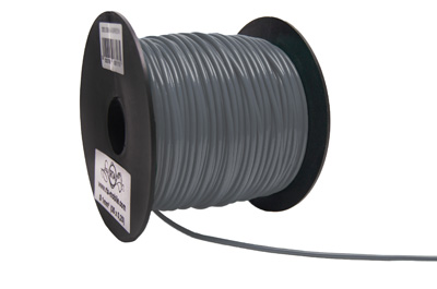 BroditNederland.nl - Stroomdraad, 1,0 mmÂ² - GRIJS 100M spoel